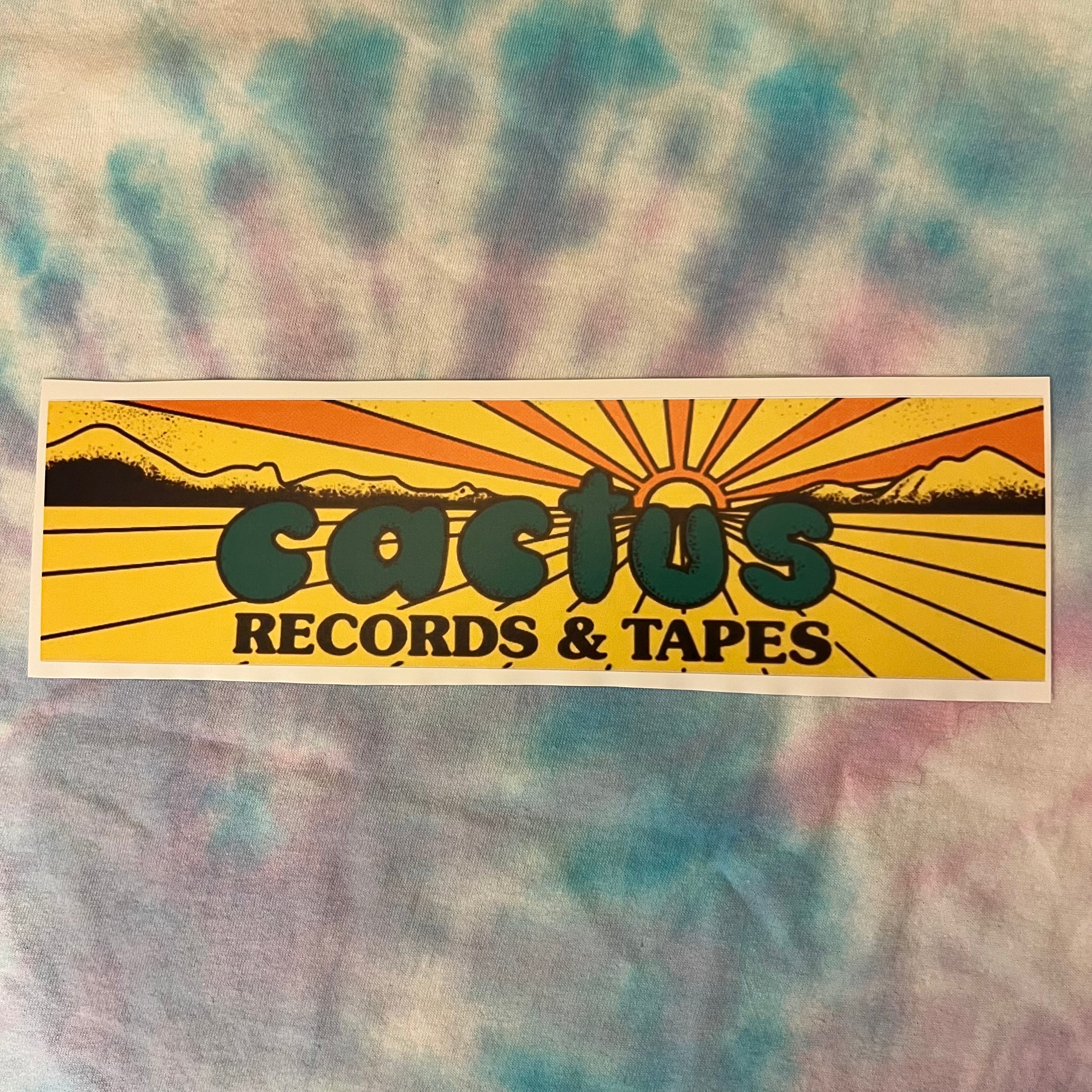 1970’s Cactus Music Record Store Vintage Logo Reproduction Bumper Stic ...
